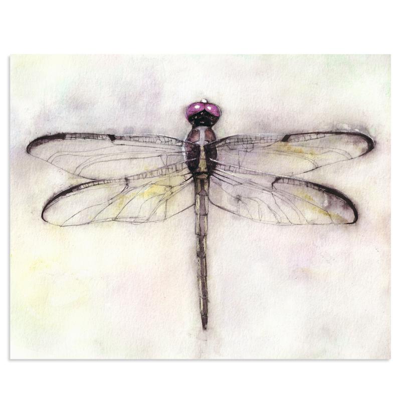 "Paper Wings" Dragonfly Art Print– State of April